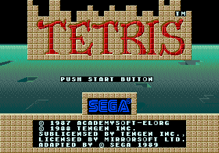 ~Prototype~ Tetris (Mega Drive) - RetroAchievements